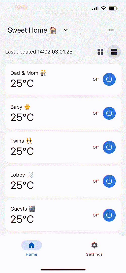 Setting Default Temperature – Vision+